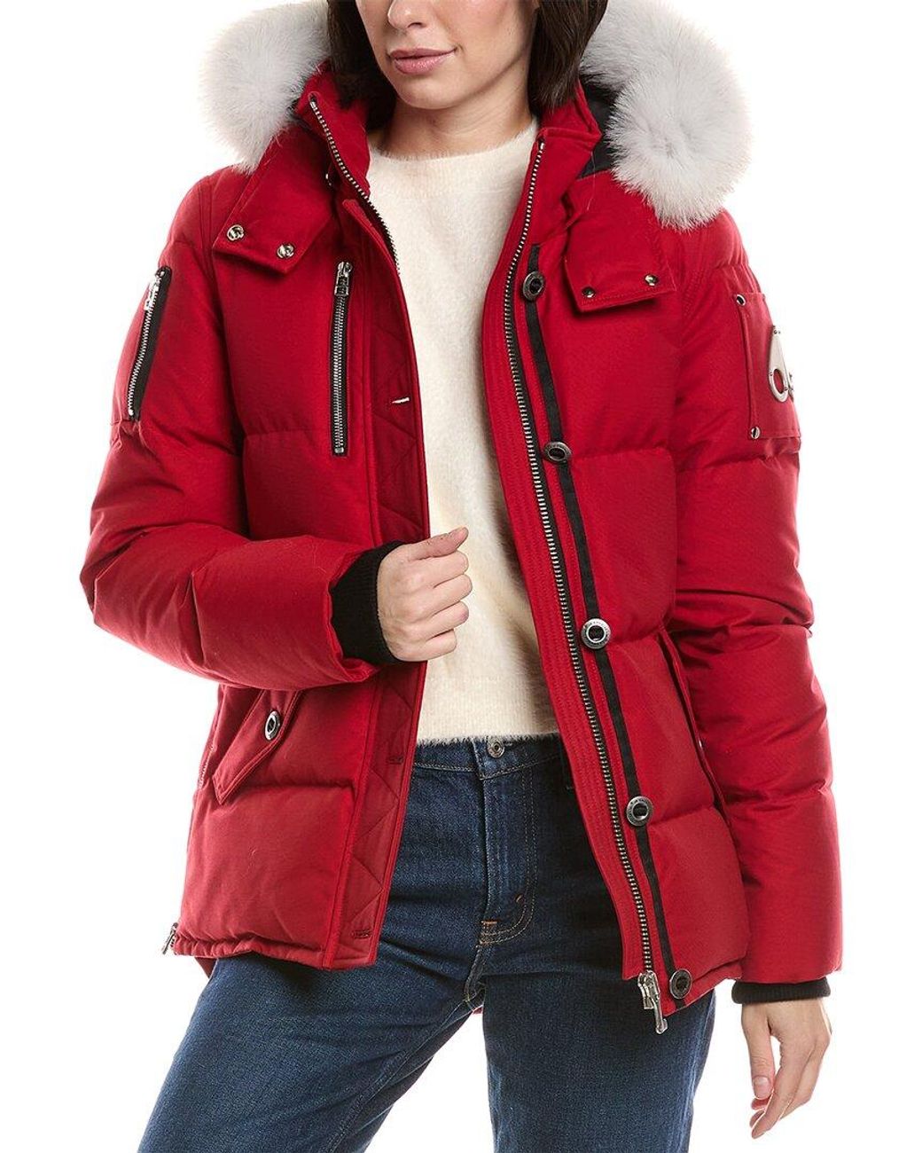 Moose Knuckles Jacket in Red | Lyst