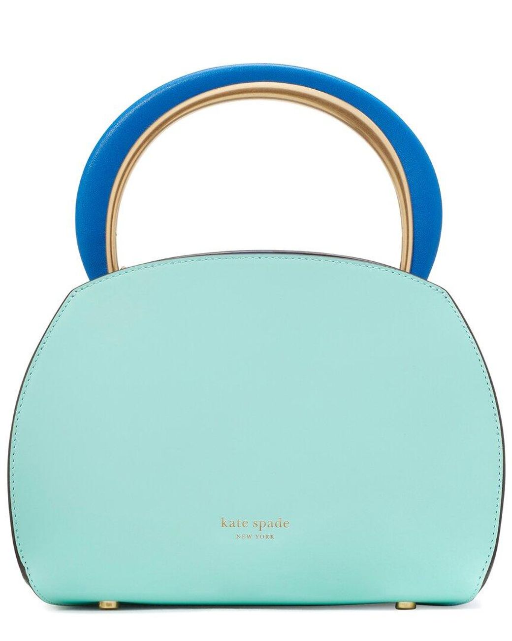 Kate Spade Expo Colorblocked Smooth Leather Top Handle Satchel in Blue ...