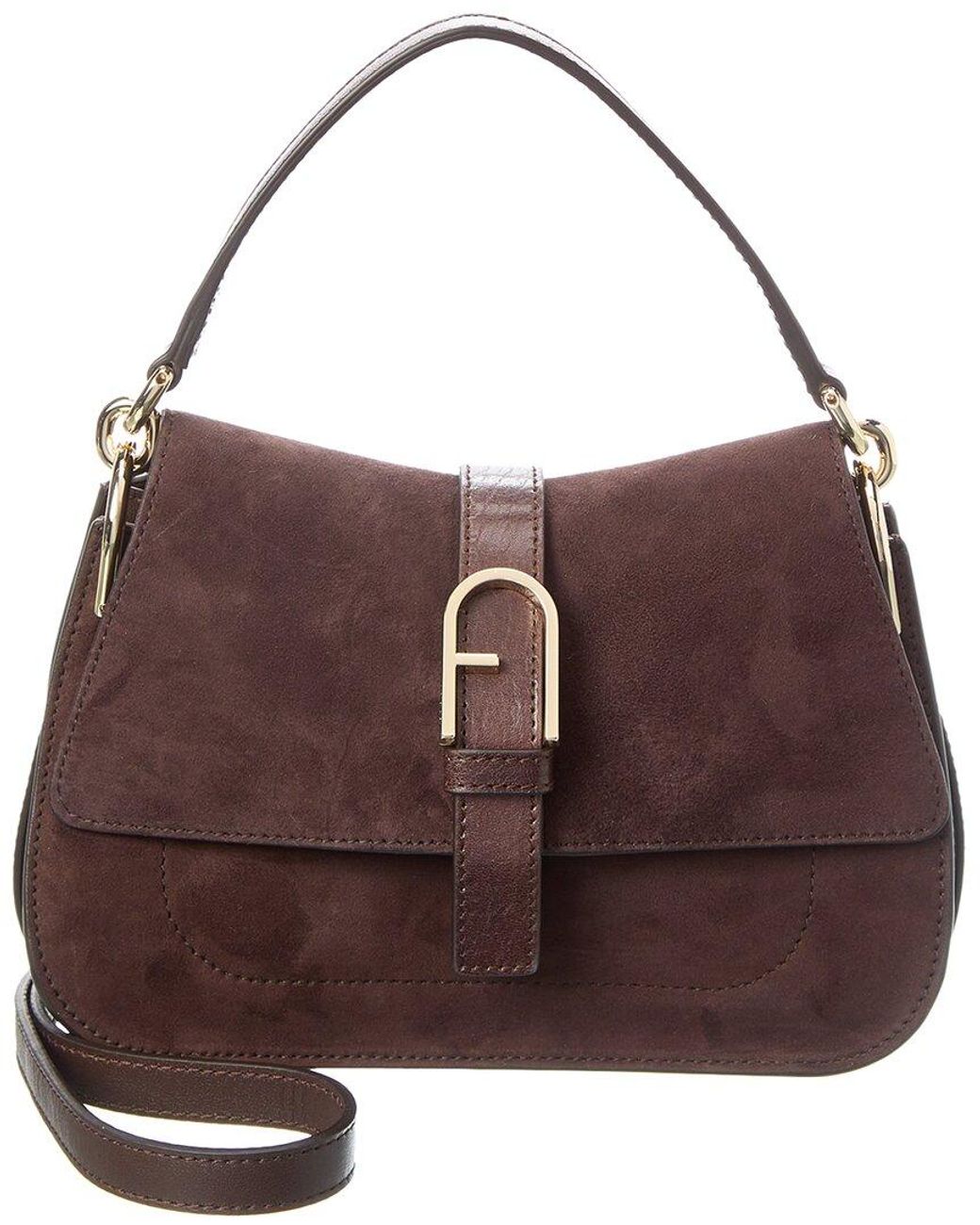 Furla Flow Mini Leather Top Handle in Purple | Lyst