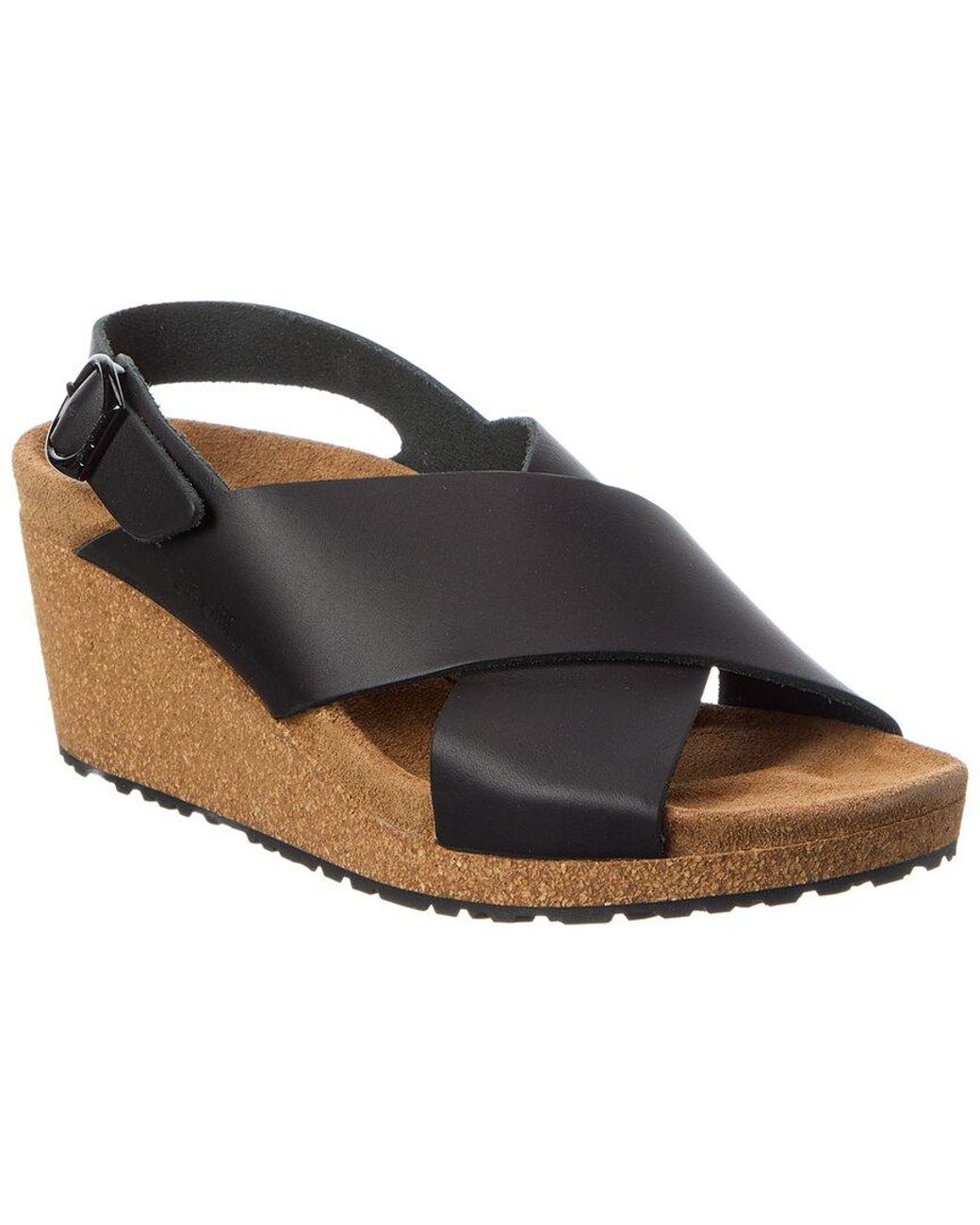 Birkenstock Papillio By Samira Narrow Leather Sandal in Blue | Lyst