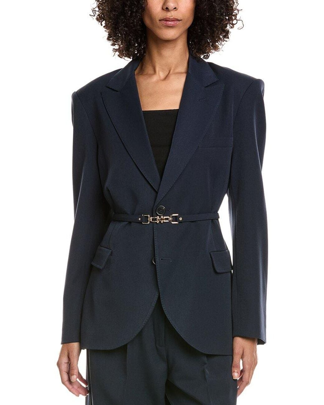 Generation Love Martine Suiting Blazer in Blue | Lyst UK