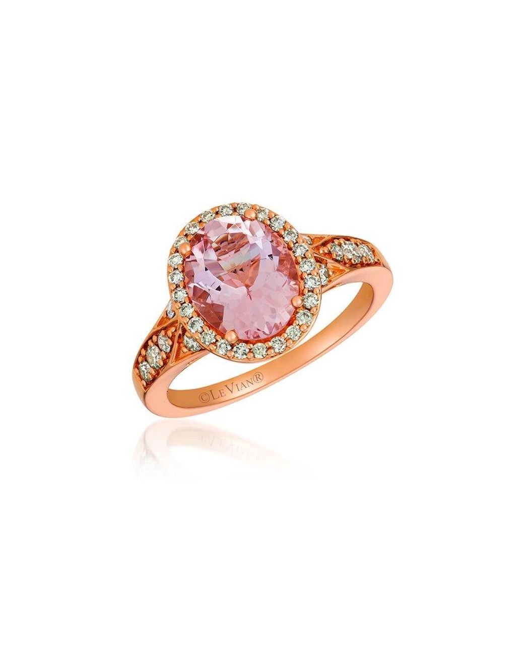Le Vian Le Vian 14k Rose Gold 2.19 Ct. Tw. Diamond & Morganite Ring in ...
