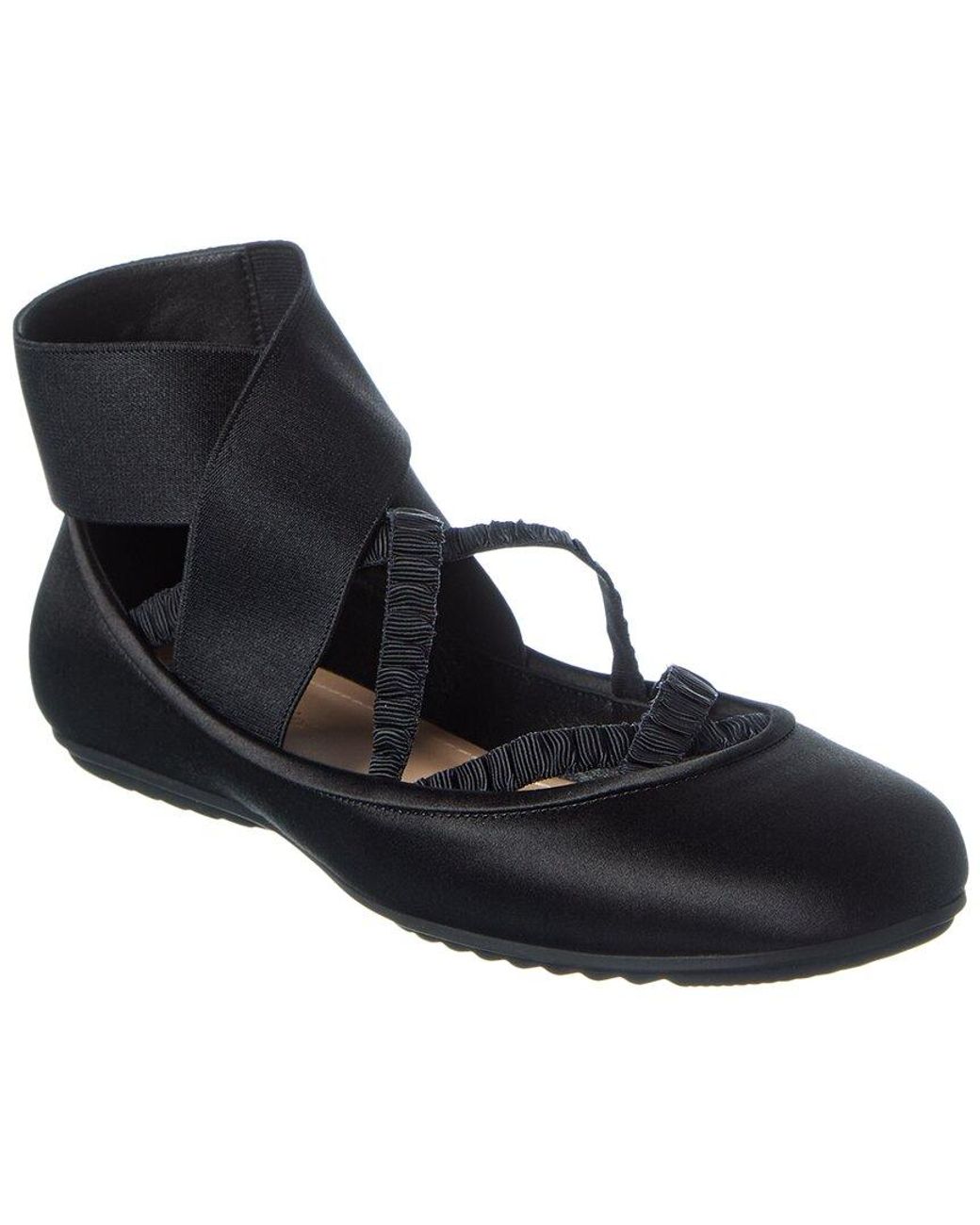 Dior Shade Leather Ballet Flat in Black | Lyst
