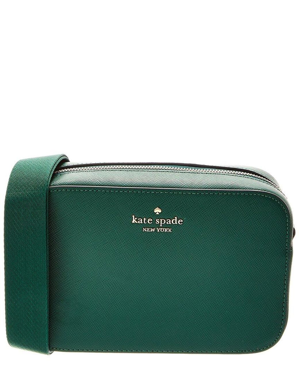 Kate Spade Madison Mini Hilli Leather Camera Bag in Green | Lyst UK