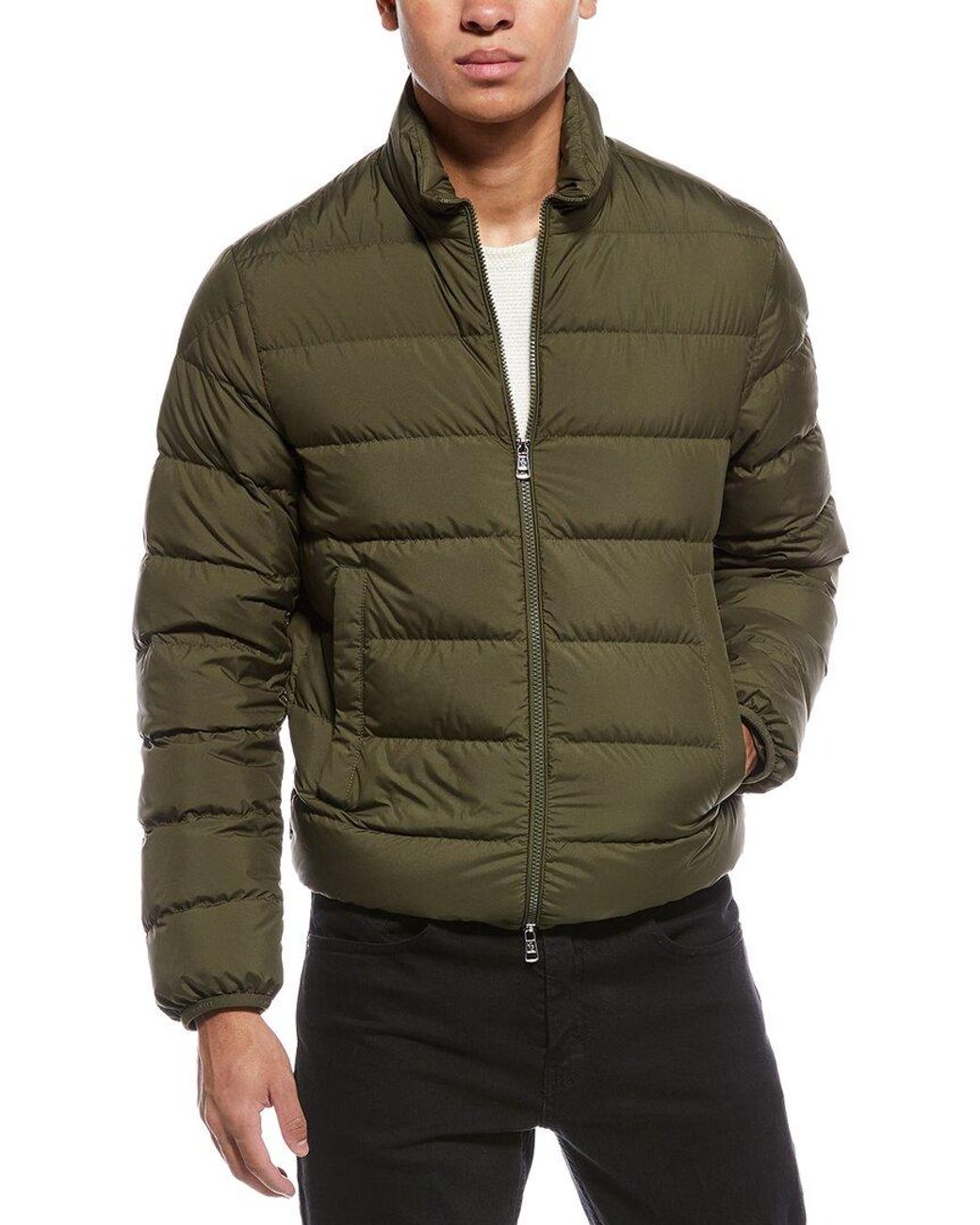 Moncler Down Jacket in Green for Men | Lyst