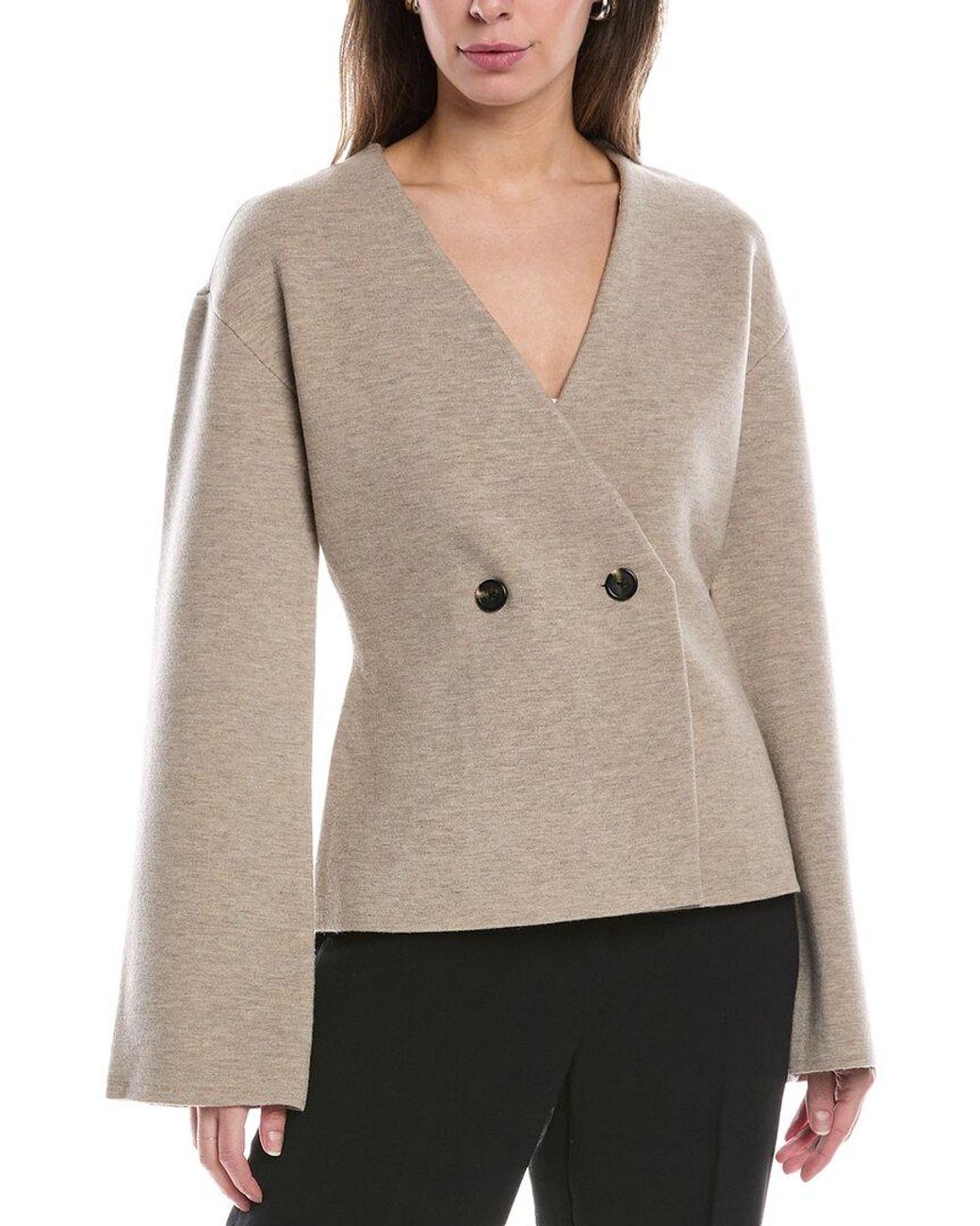 Rag & Bone Lori Wool-Blend Cardigan in Gray | Lyst