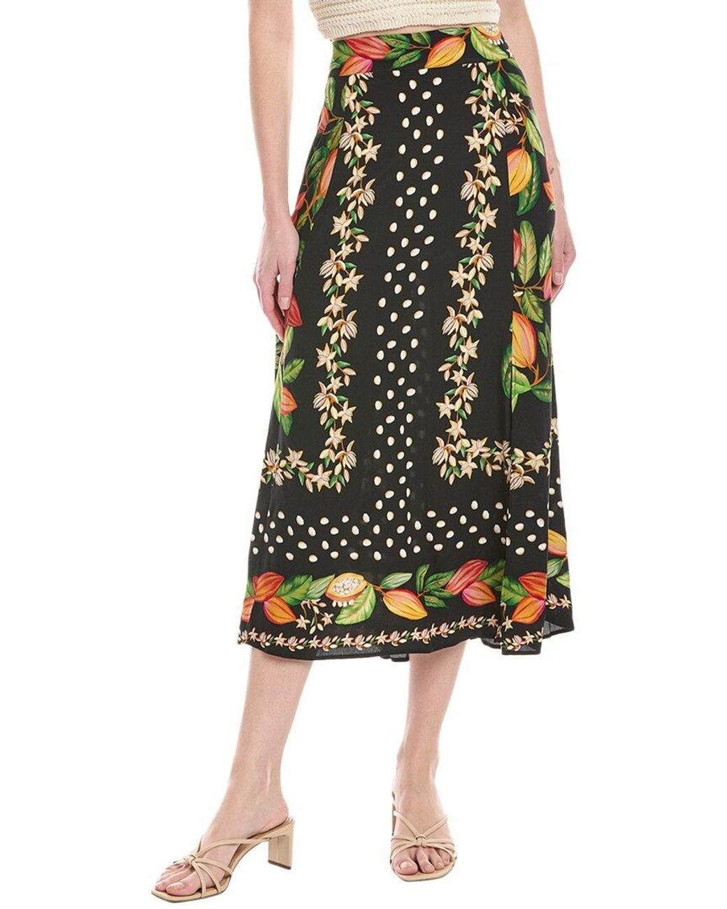 FARM Rio X Sézane Malia Linen-Blend Mini Skirt in White | Lyst Australia