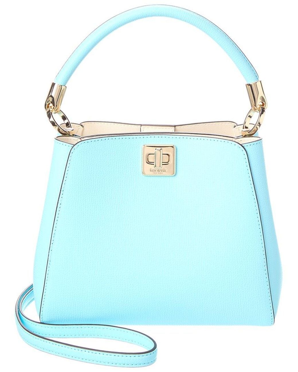 Kate Spade Phoebe Small Top Handle Leather Bag in Blue | Lyst UK