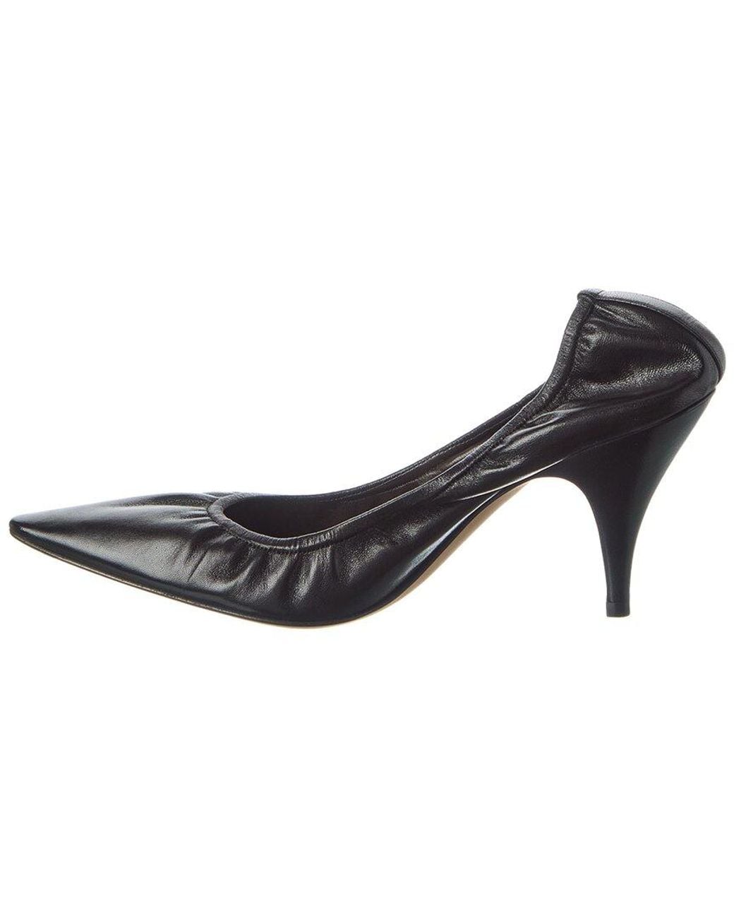 The Row Liisa Leather Pump in Metallic | Lyst