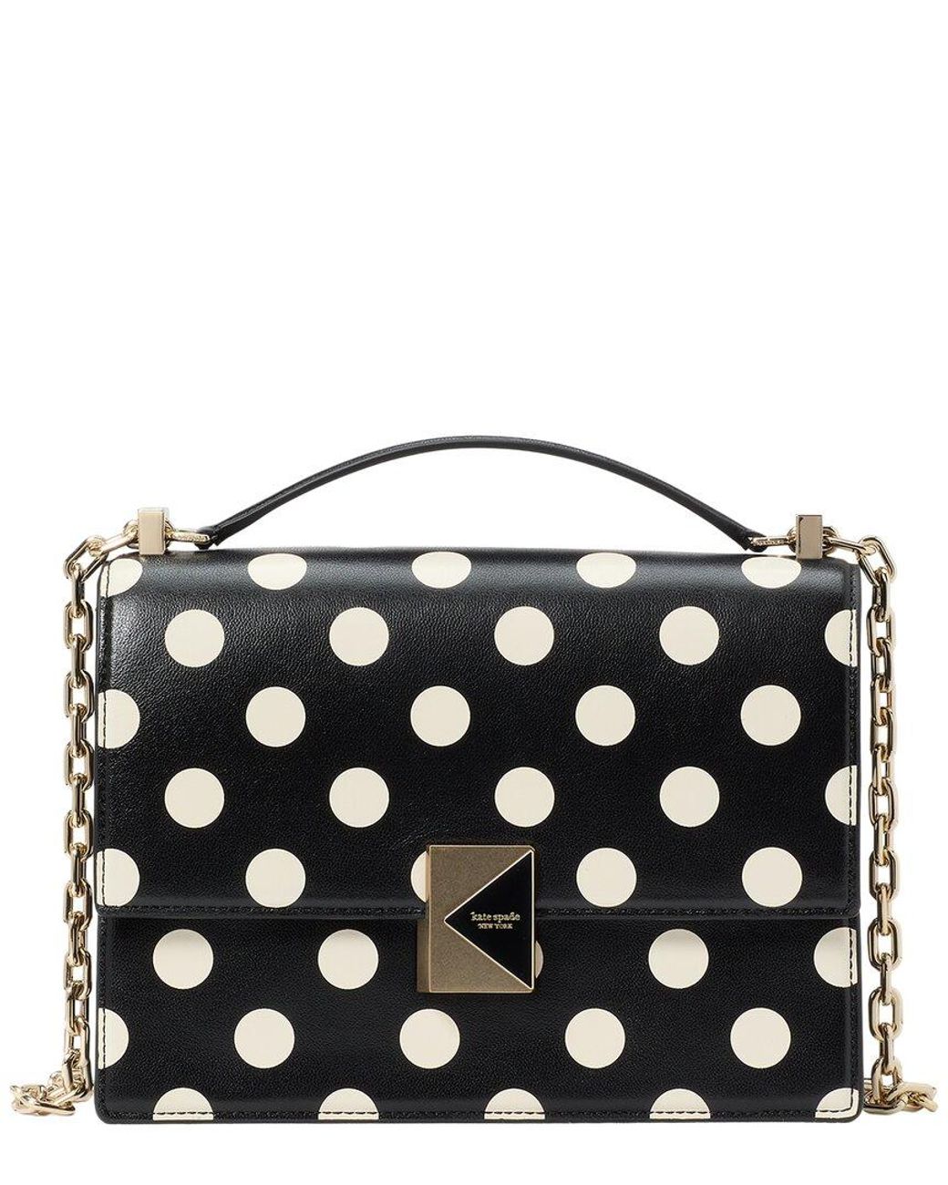Kate Spade Deco Chain Leather Shoulder Bag in Black | Lyst UK