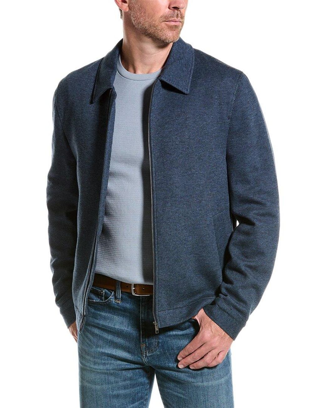 Ted Baker Smart Harrington Jacket in Blue for Men | Lyst