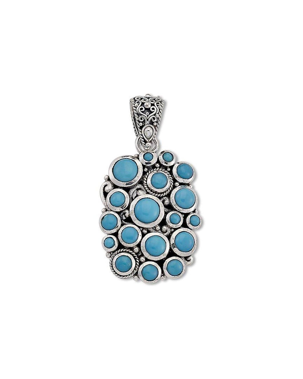 Samuel B. 1.70 Ct. Tw. Sleeping Beauty Cluster Pendant in Blue | Lyst