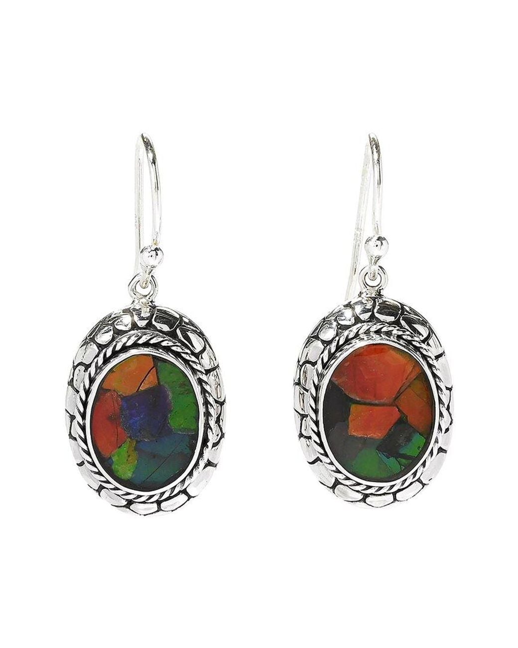 Samuel B. Ammolite Pearl Earrings in White | Lyst