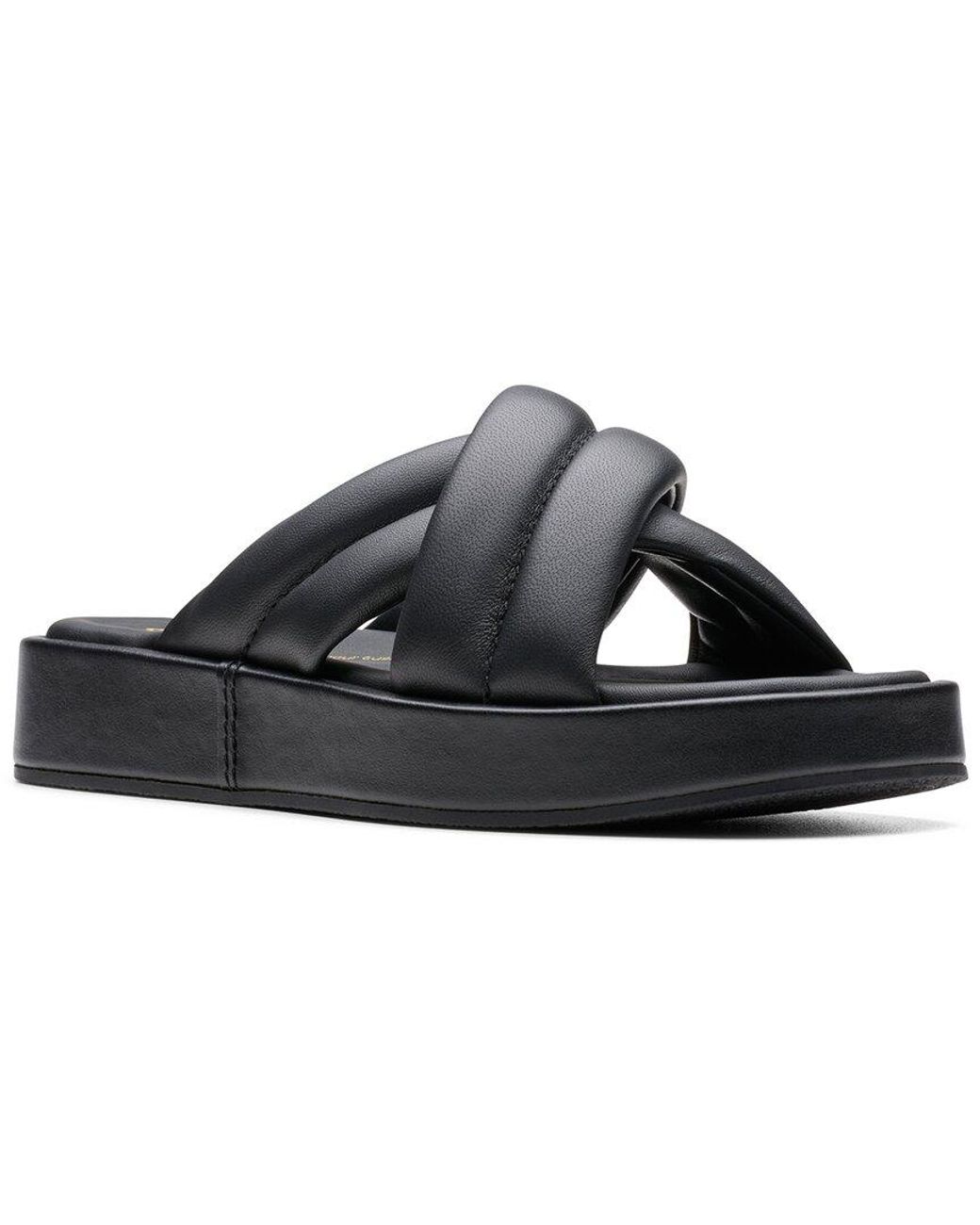 Clarks Alda Glide Leather Sandal in Brown | Lyst