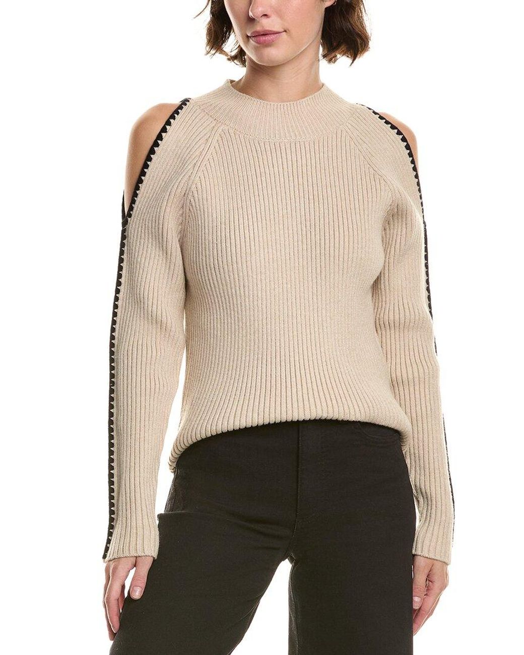 Elan Knit Sweater in Natural | Lyst