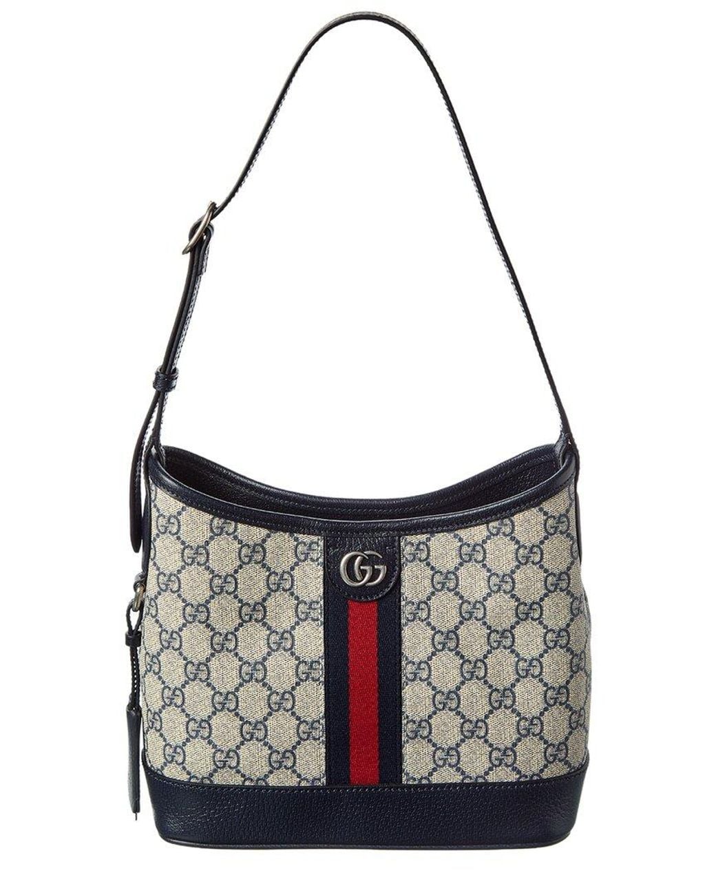 Gucci Ophidia Gg Small Gg Supreme Canvas & Leather Shoulder Bag in ...