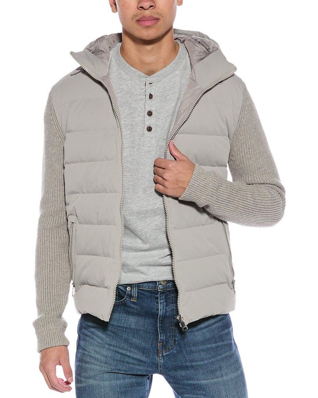 Reiss Murphy Zip Through Wool-blend Jacket in Gray for Men | Lyst