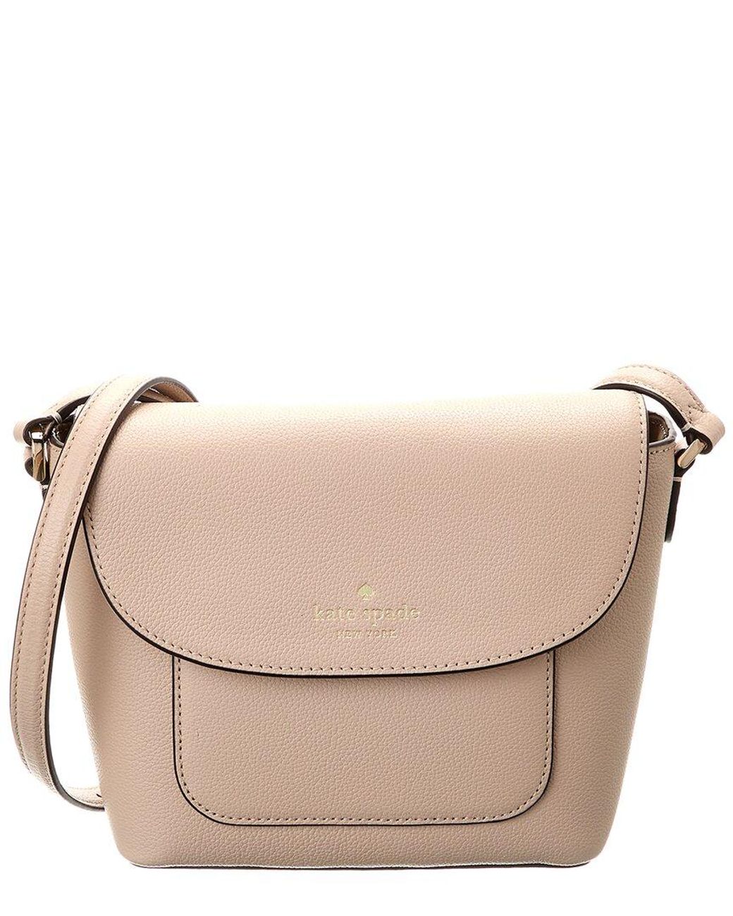 Kate Spade Elsie Leather Crossbody in Natural | Lyst