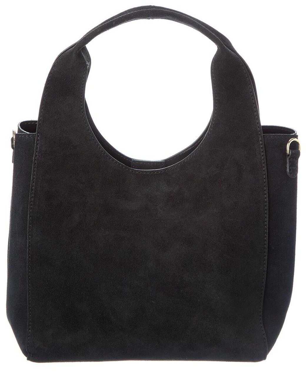 Persaman New York Suede Hobo Bag in Black | Lyst