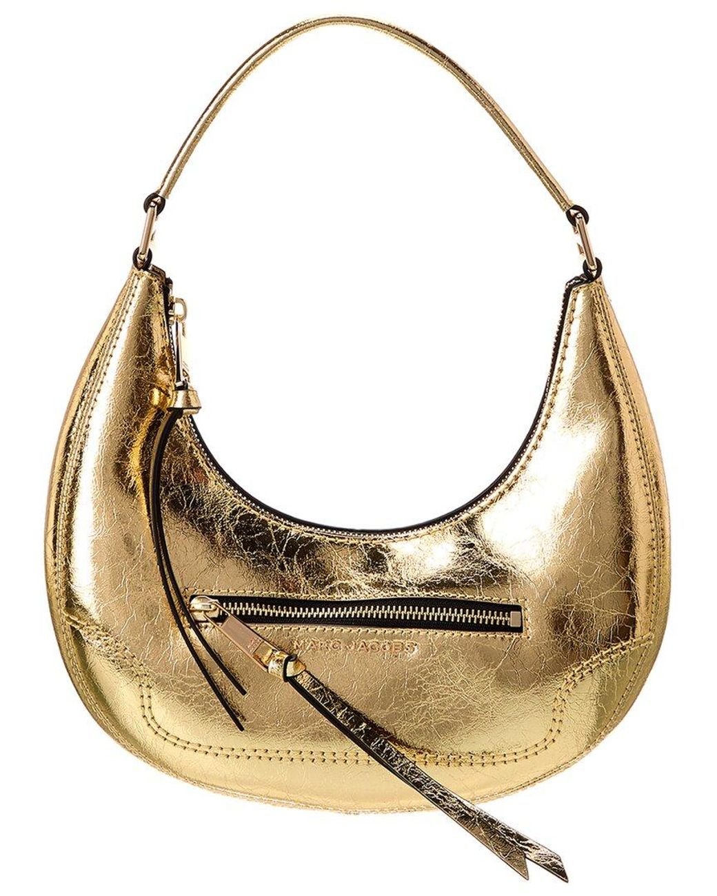 Marc Jacobs Small Leather Crescent Bag in Metallic | Lyst