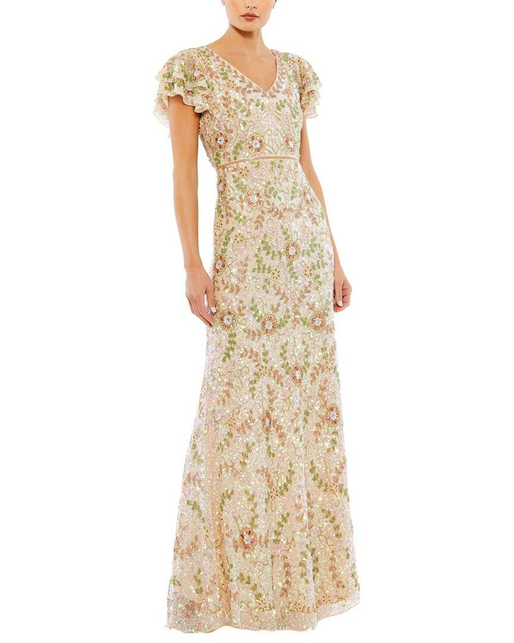 Mac Duggal Floor Length in Metallic | Lyst UK