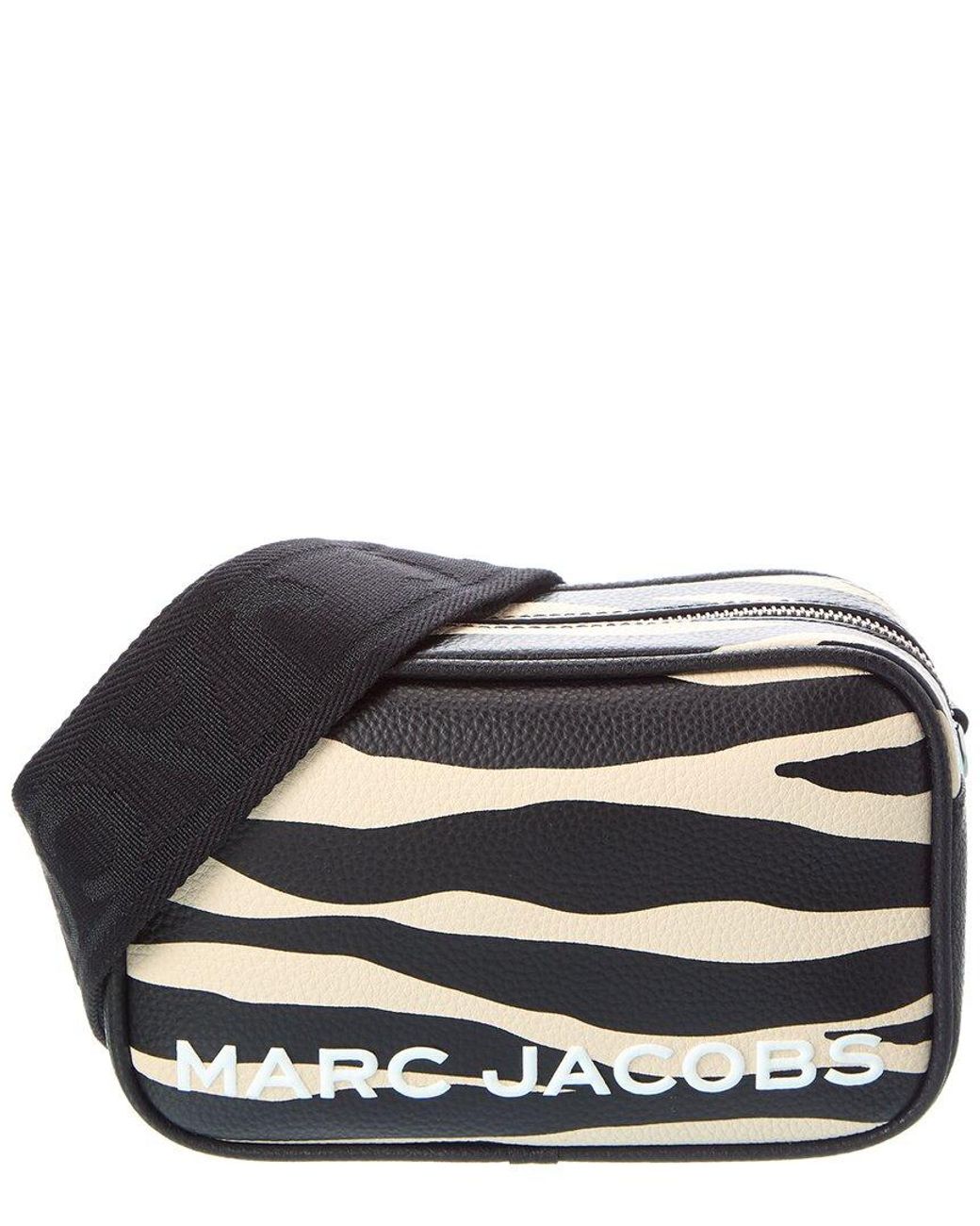 Marc Jacobs Zebra Bold Flash Leather Camera Bag in Black | Lyst