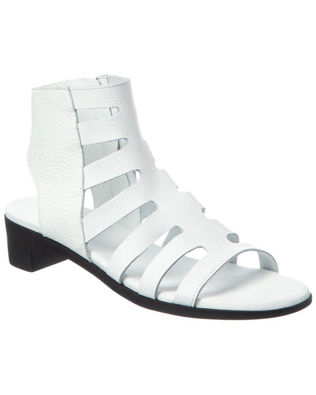 Arche Kisuro Leather Sandal in White | Lyst