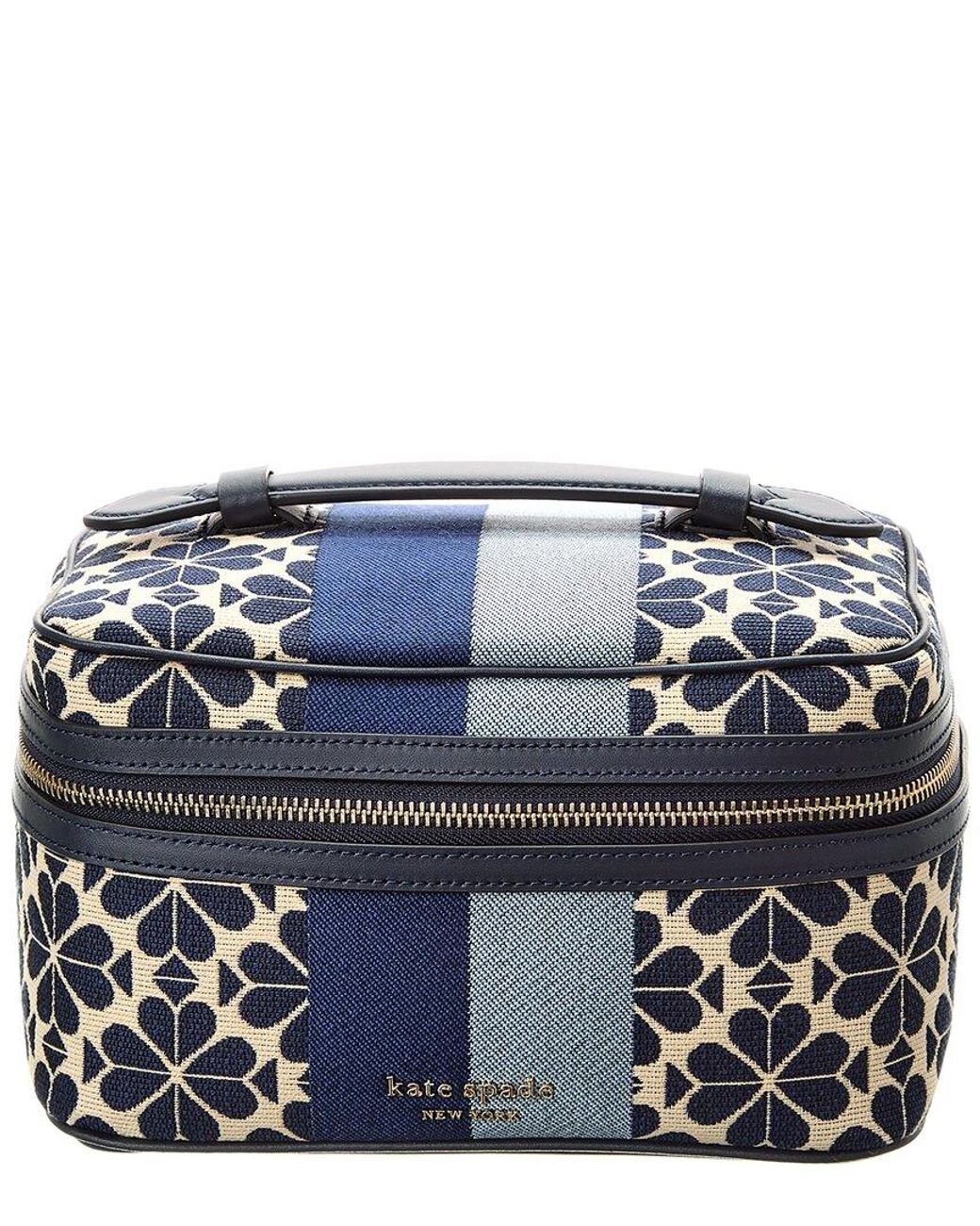 Kate Spade Spade Flower Jacquard Stripe Vanity Kit in Blue | Lyst
