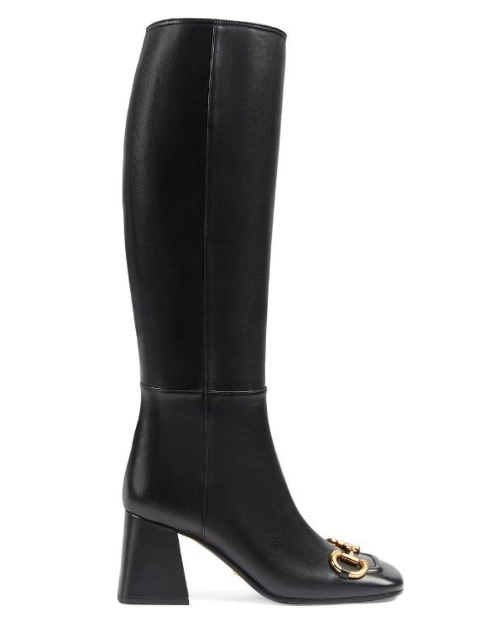 Gucci Horsebit-embellished Knee-high Boots in Black | Lyst