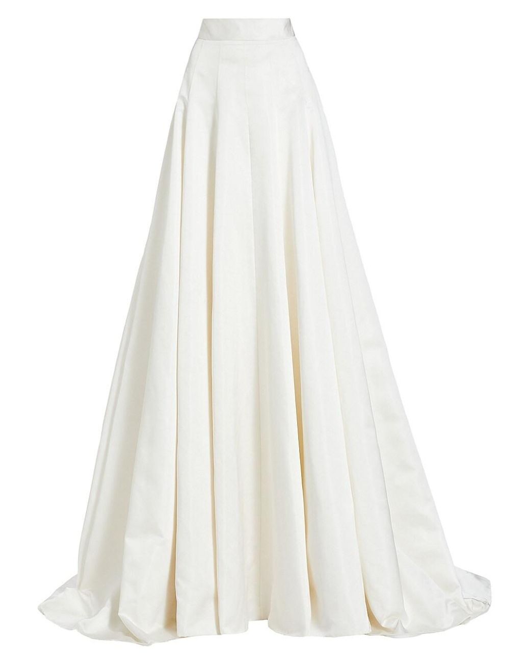 Brandon Maxwell Silk Maxi Skirt in Ivory (White) | Lyst