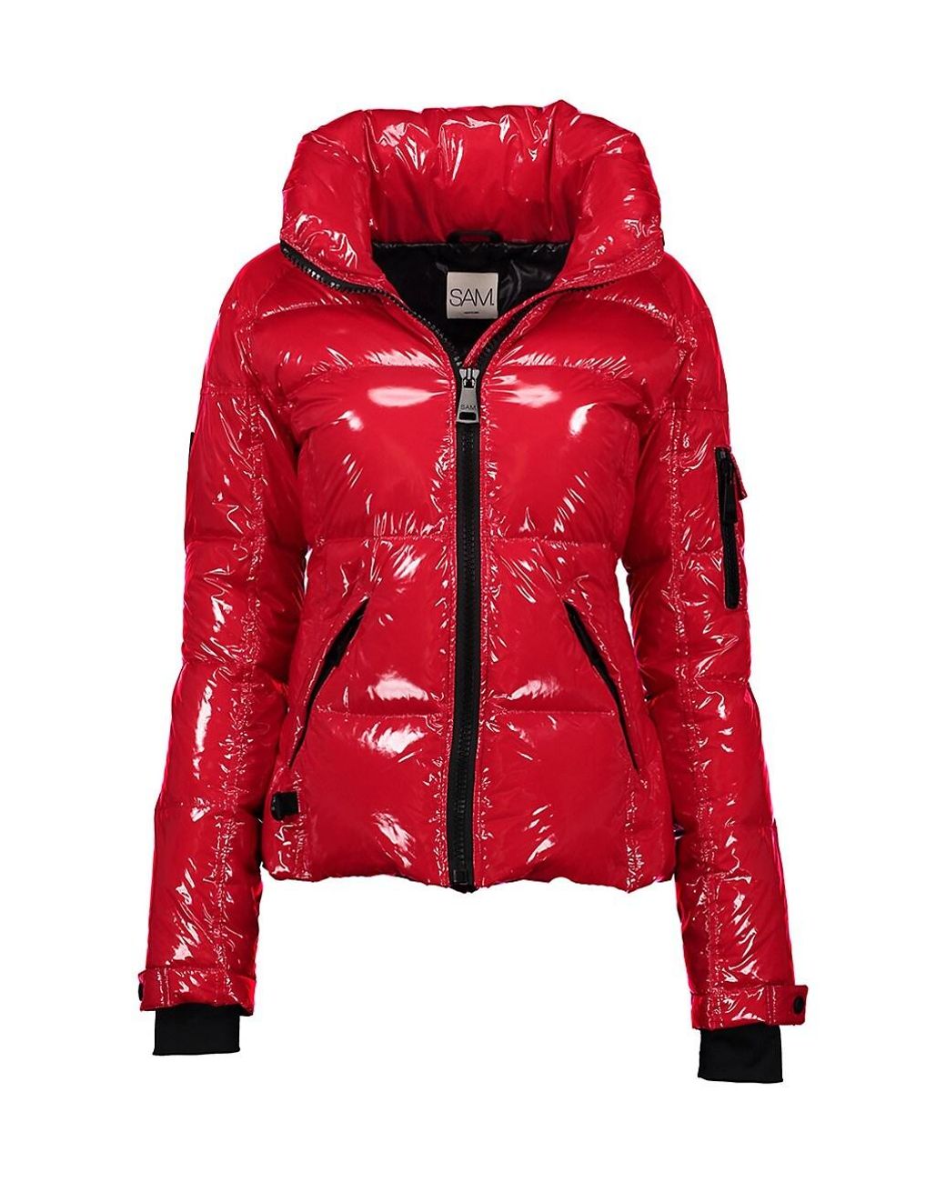 Sam. Freestyle Down Puffer Jacket in Red | Lyst