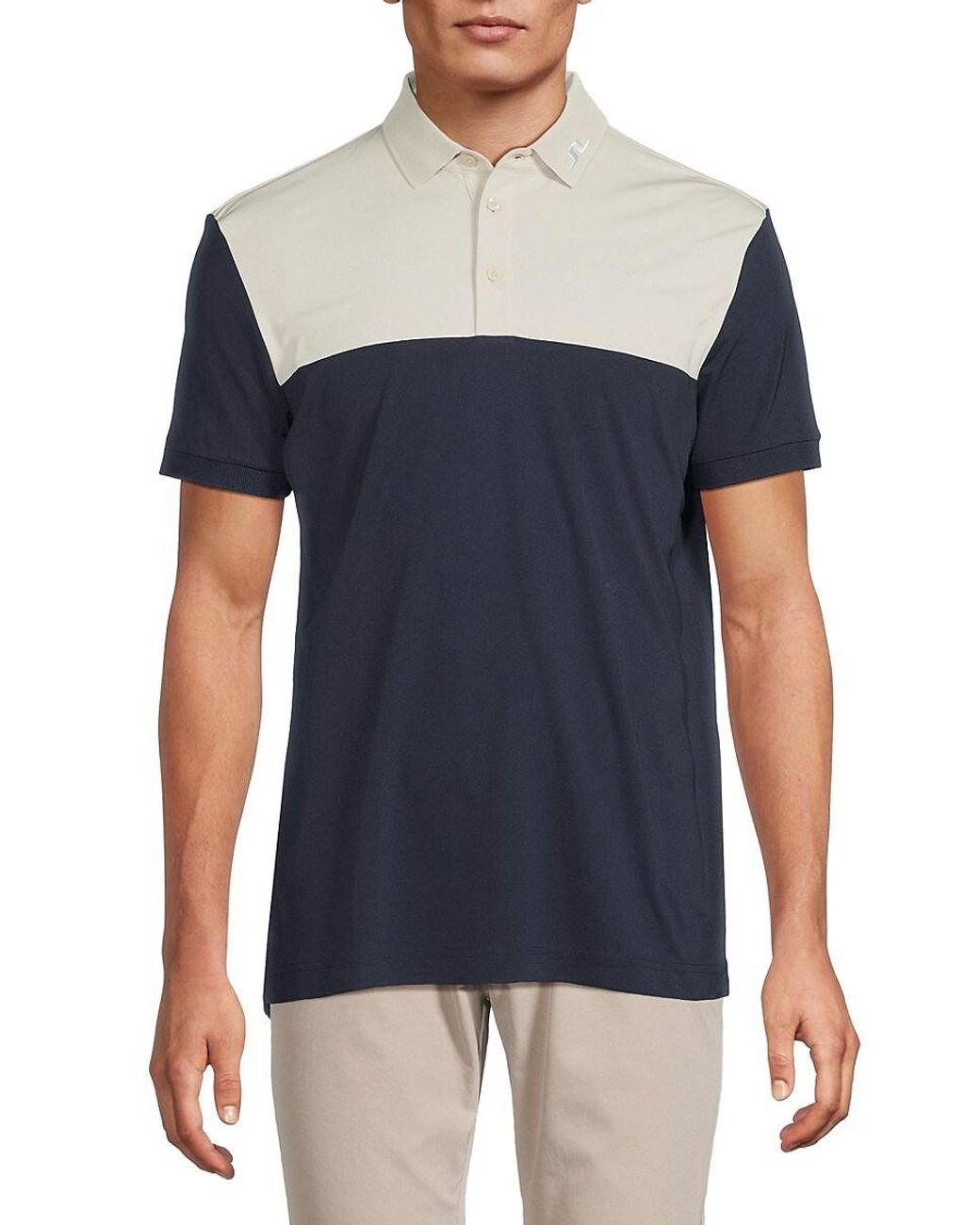 J.Lindeberg J. Lindeberg Jeff Regular Fit Contrast Logo Polo in Blue ...