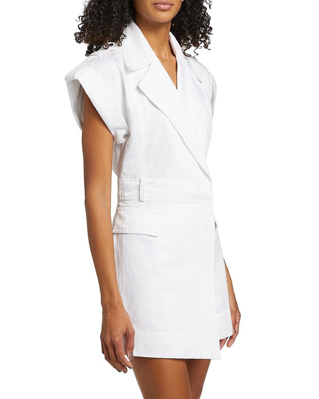 A.L.C. A. L.C. Ryan Utility Wrap Minidress in White | Lyst