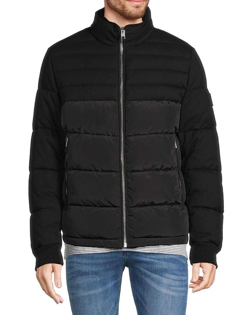 BOSS Cato Quilted Puffer Jacket in Black for Men | Lyst