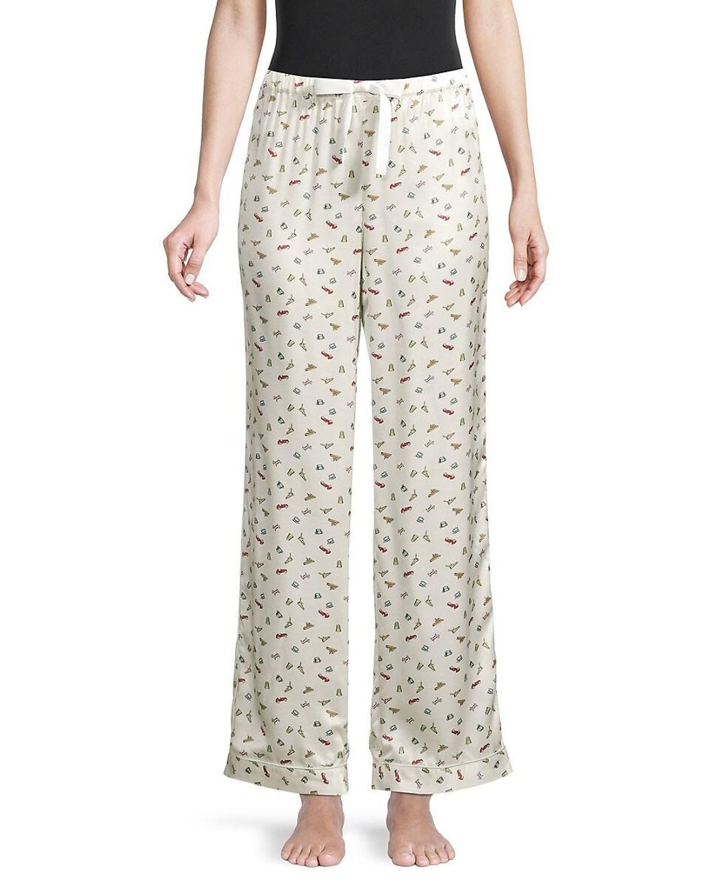 Morgan Lane Monopoly X Parker Satin Pajama Pants In Natural Lyst