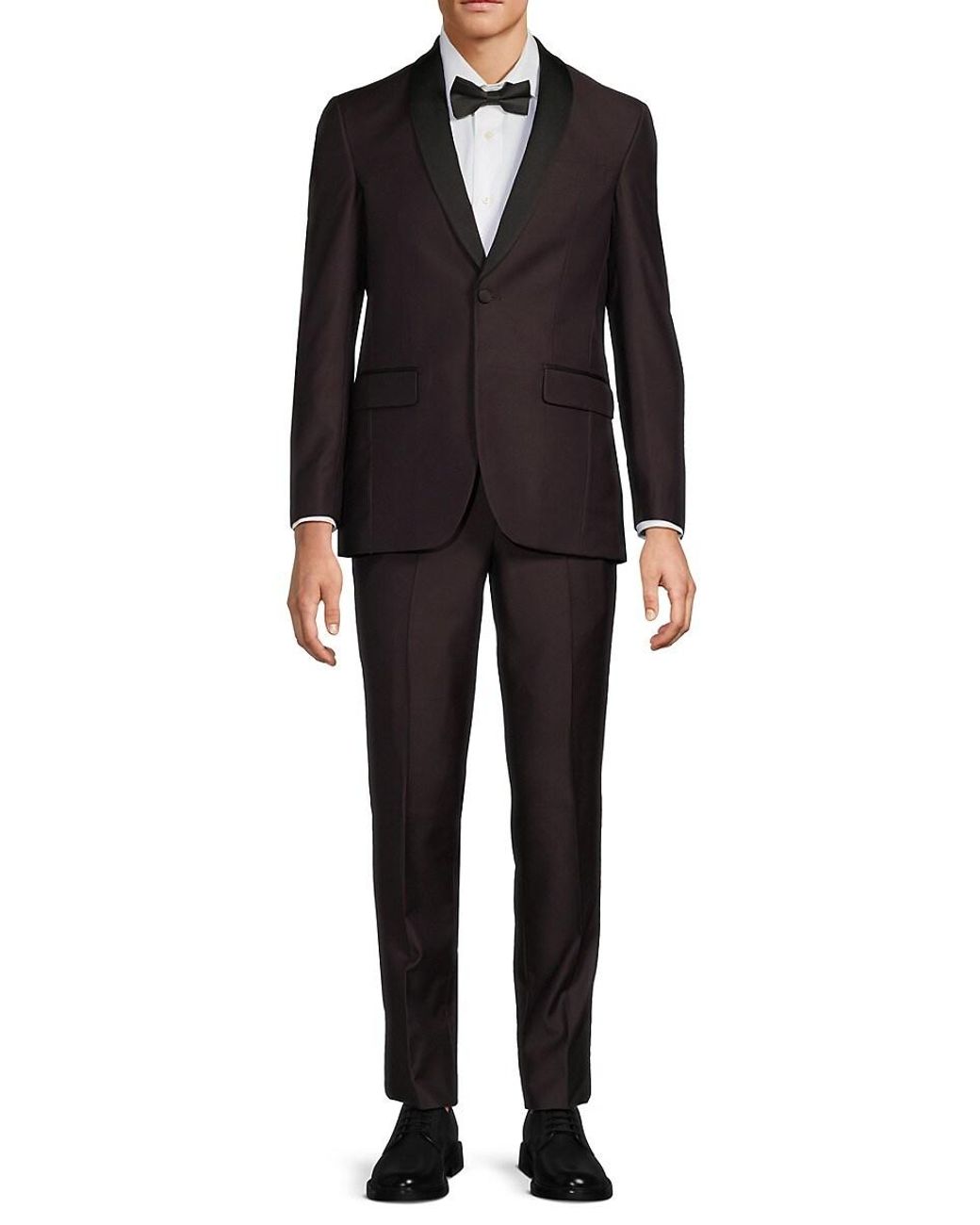 Ted Baker Josh Shawl Collar Wool Tuxedo in Black for Men | Lyst