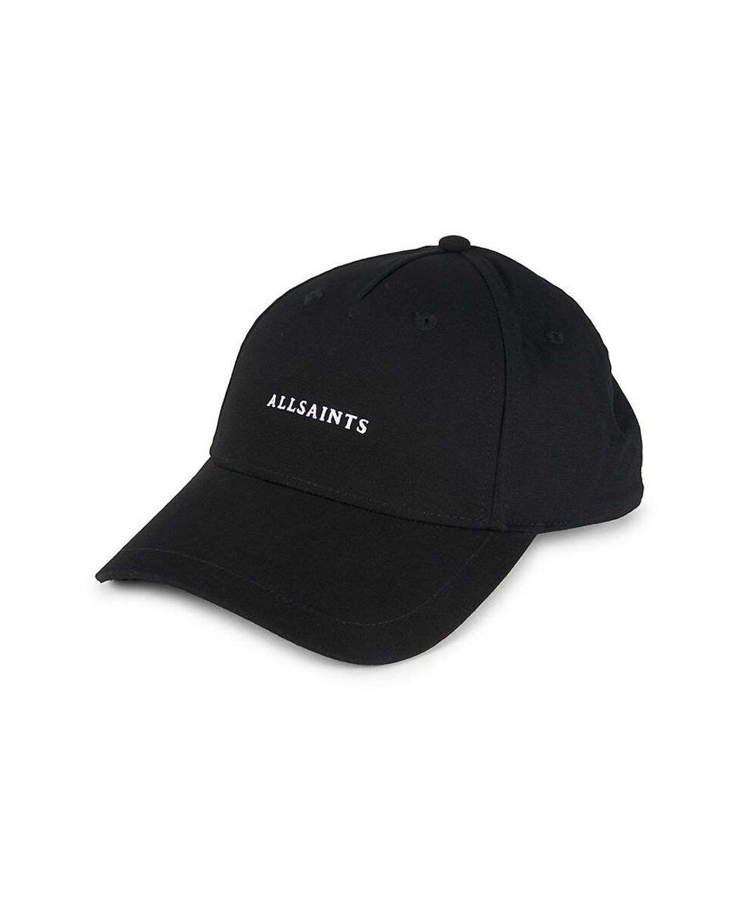 AllSaints Logo Baseball Cap in Black for Men | Lyst UK
