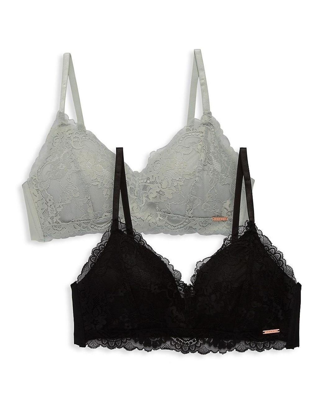 Danskin 2 Pack Lace Bras in Black | Lyst UK
