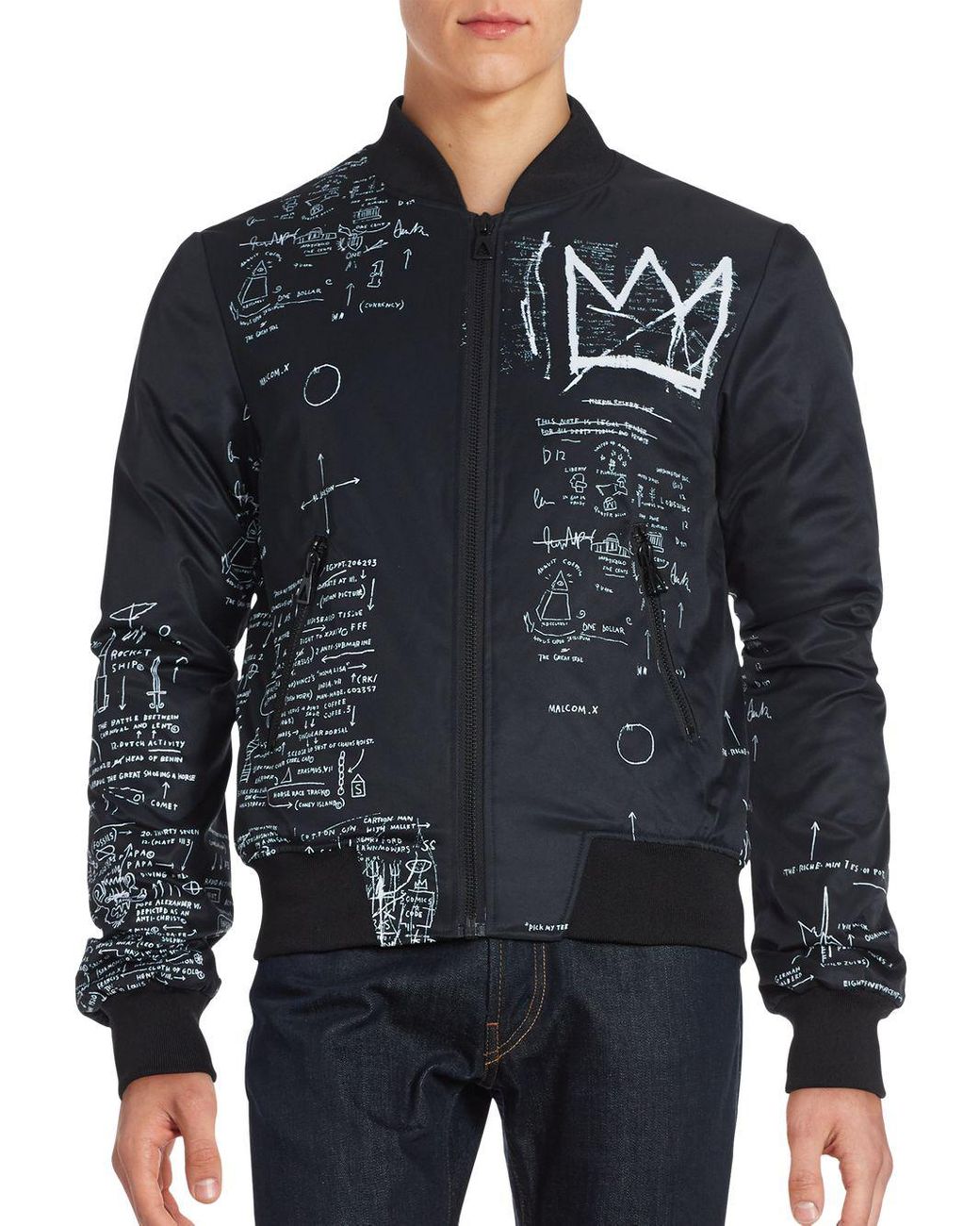 ELEVEN PARIS Basquiat Graphic Jacket in Black for Men | Lyst