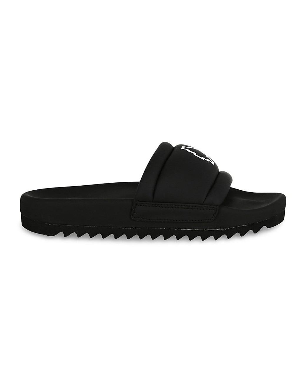 Marcelo Burlon Tempera Padded Logo Slides in Black for Men | Lyst