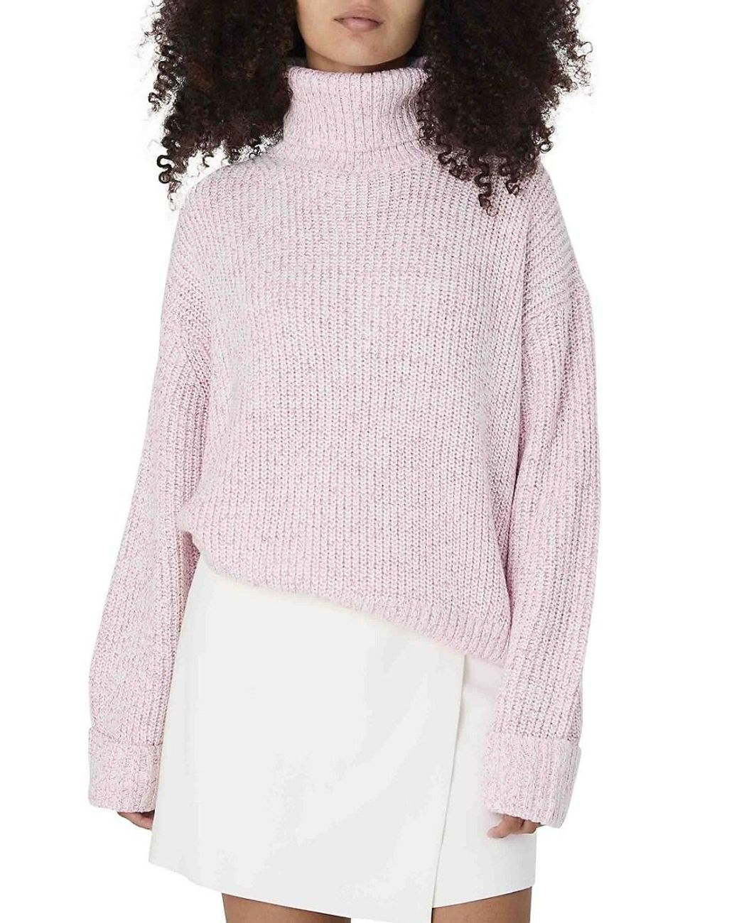 French Connection Jayla Turtle Neck Sweater in Pink | Lyst Australia