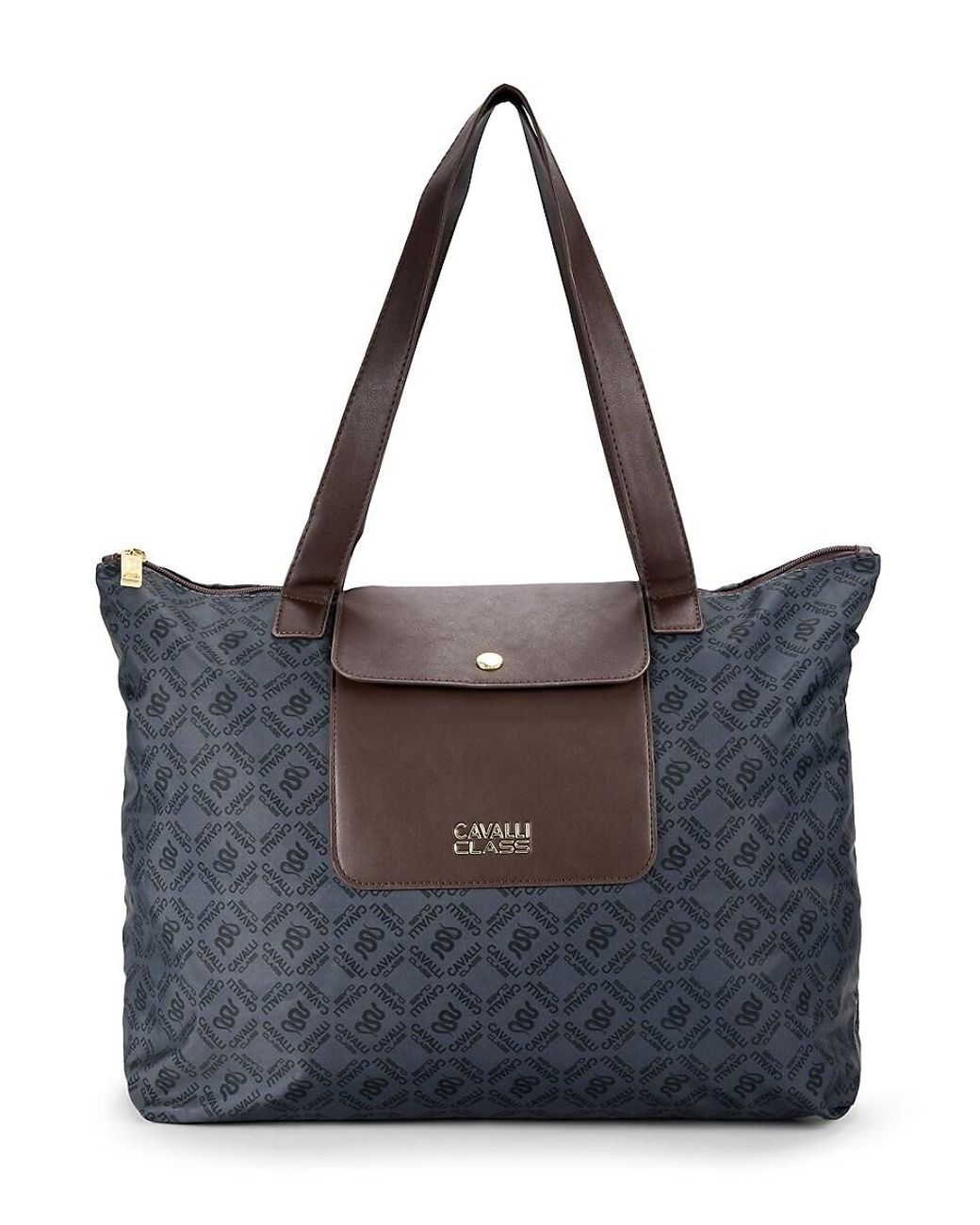 Cavalli Class by Roberto Cavalli Monogram Tote in Black | Lyst