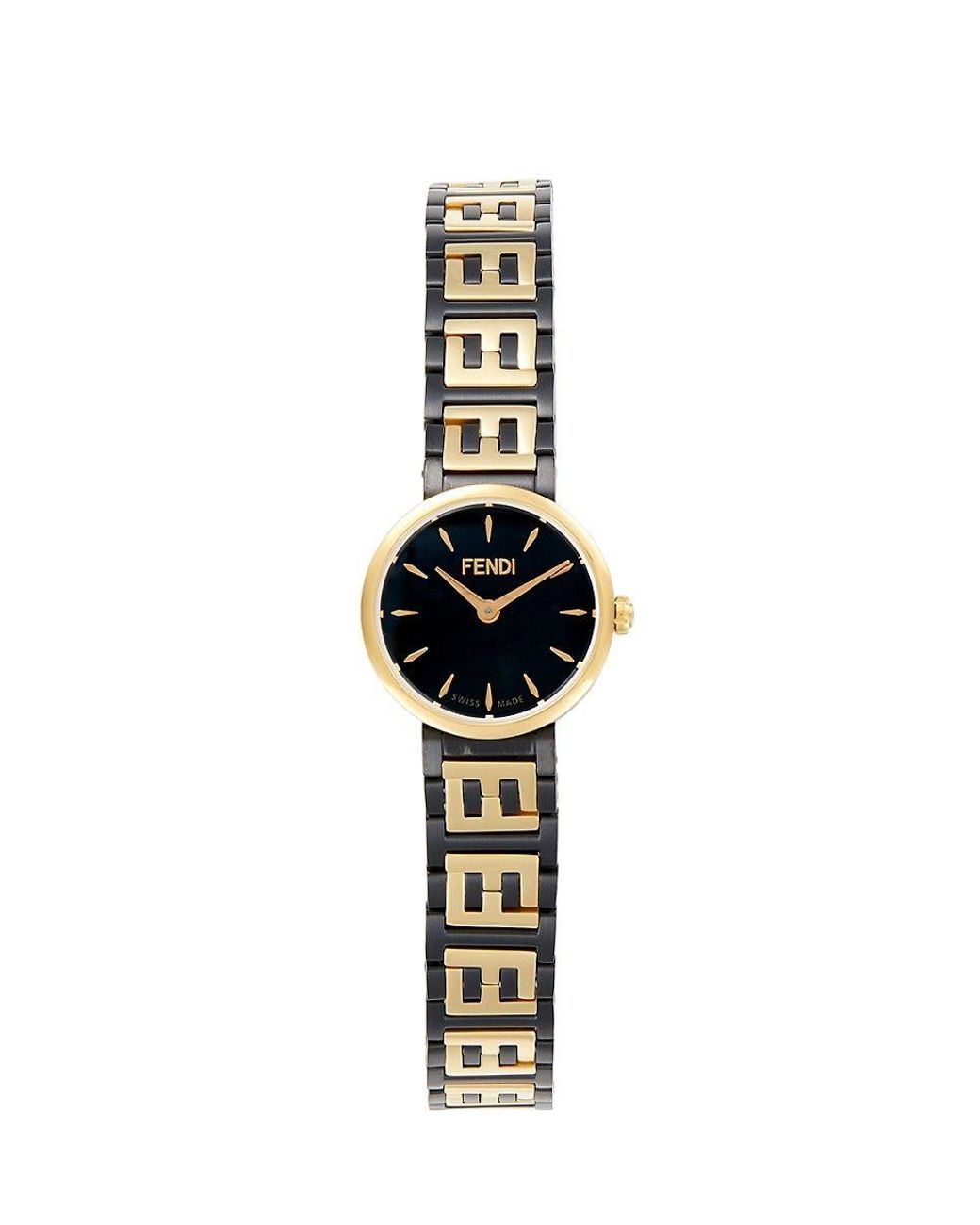 Fendi Forever 19mm Two Tone Stainless Steel Bracelet Watch | Lyst