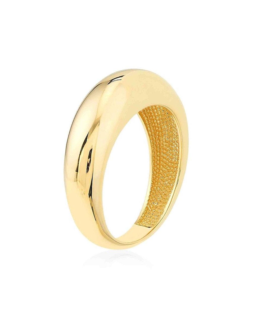 Saks Fifth Avenue 14K Domed Puff Ring in Metallic | Lyst