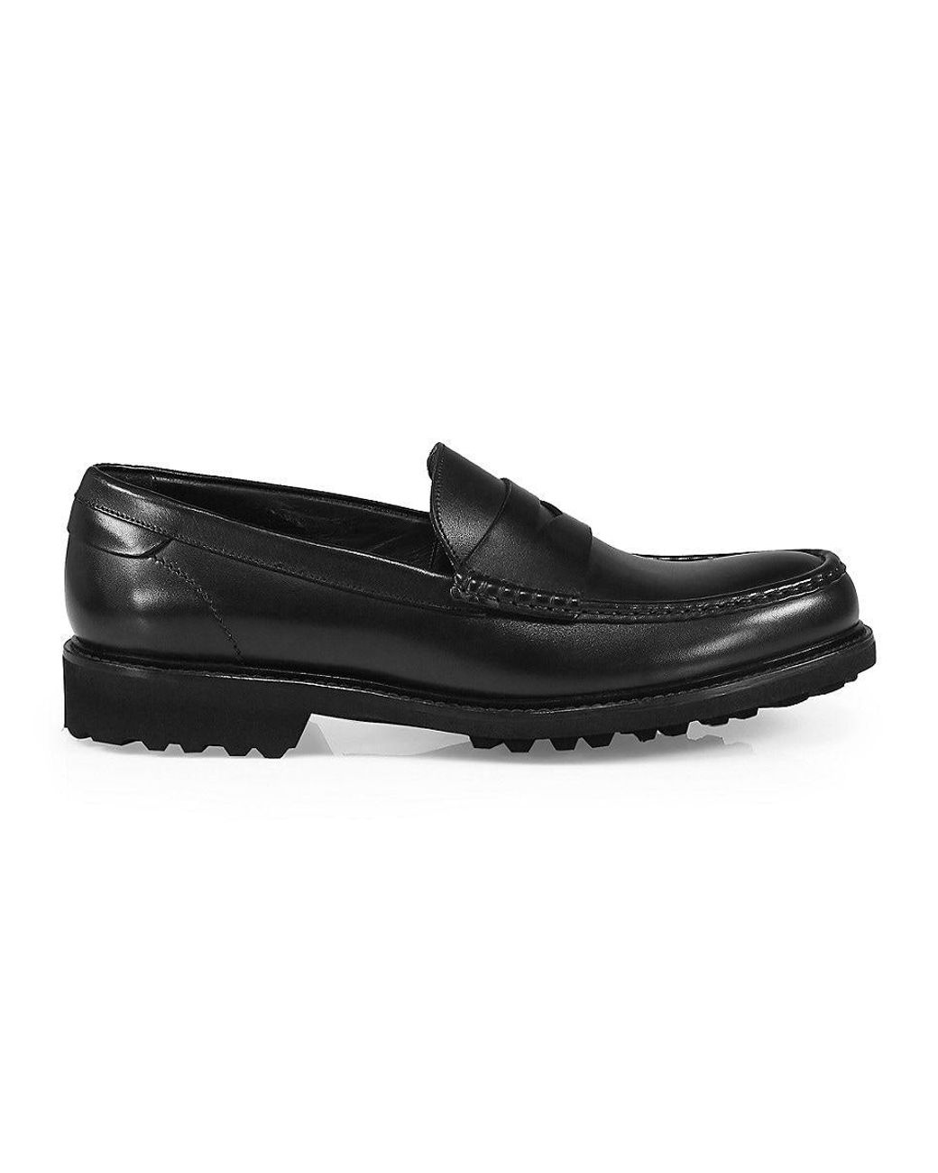 To Boot New York Berle Leather Penny Loafers In Black For Men Lyst