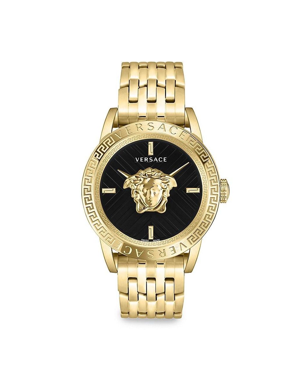 Versace Ip & Guilloché Dial Bracelet Watch/43Mm in Metallic for Men | Lyst