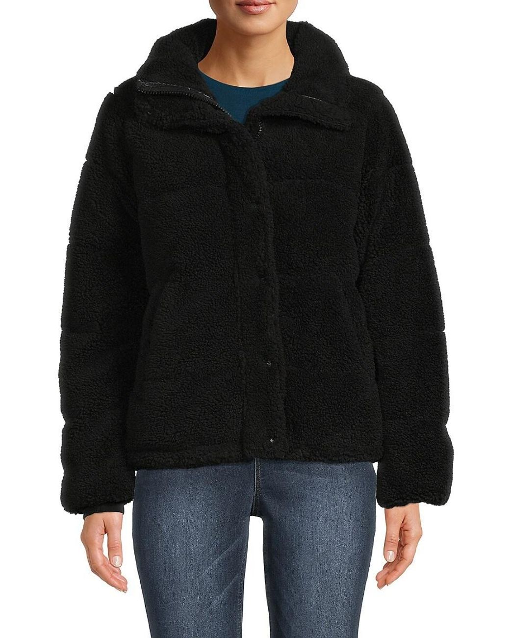 Sam. Lilly Faux Fur Jacket in Black | Lyst