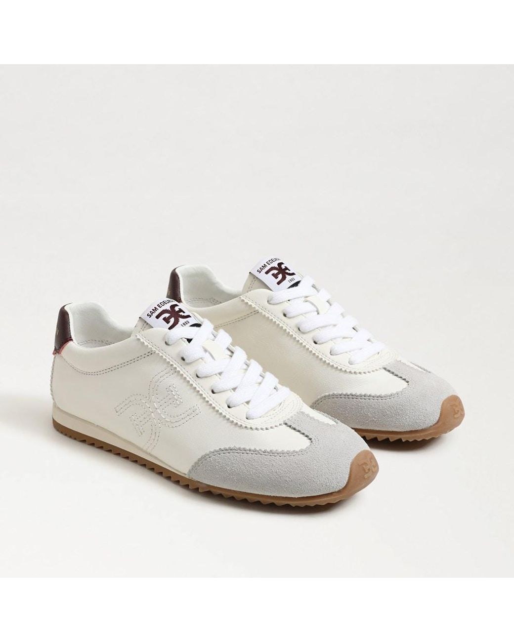 Sam Edelman Isella Sneaker Optic Leather in White | Lyst