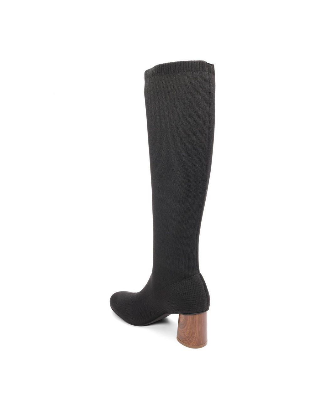 Sanctuary Ronnie Tall Shaft Stretch Boot Black | Lyst