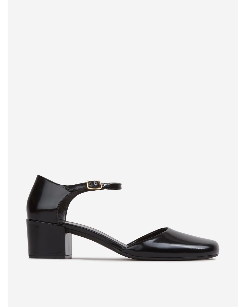 The Row Penelope Buckle Shoes in White | Lyst